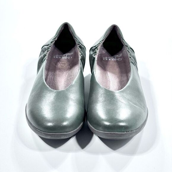 Dansko | Shoes | Dansko Olive Green Kira Flatswith Small Heel 37 | Poshmark